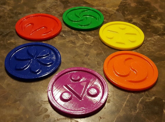 Ocarina of Time Themed Temple Medallion Coaster Set 6 Total - Etsy UK