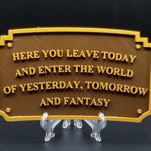 XL 10" Main Street Entranceway Welcome Plaque DL Inspired Sign - Dual ...