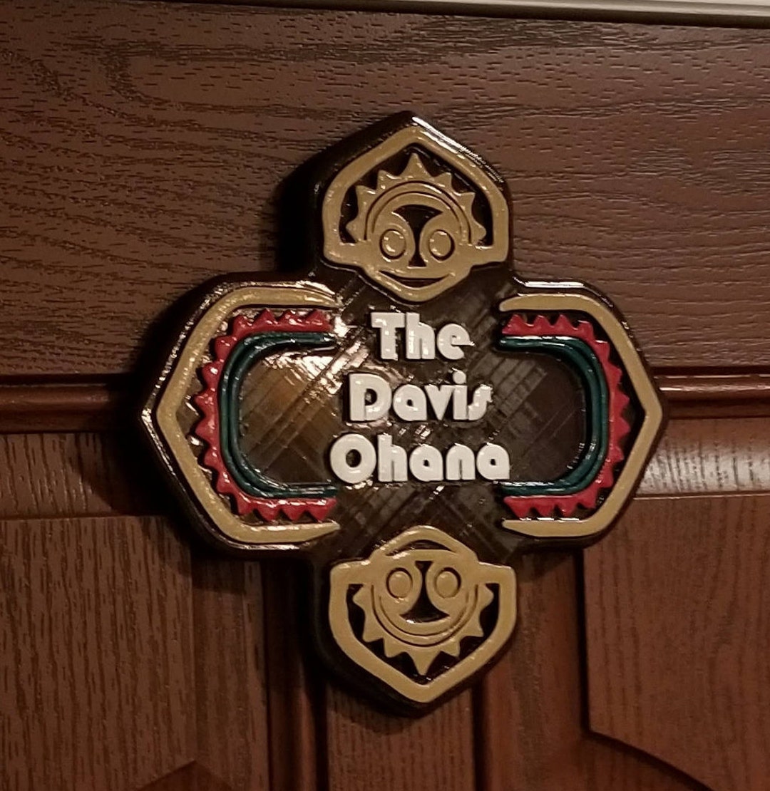 Personalized Polynesian Themed Family Last Name Ohana Sign / Plaque ...