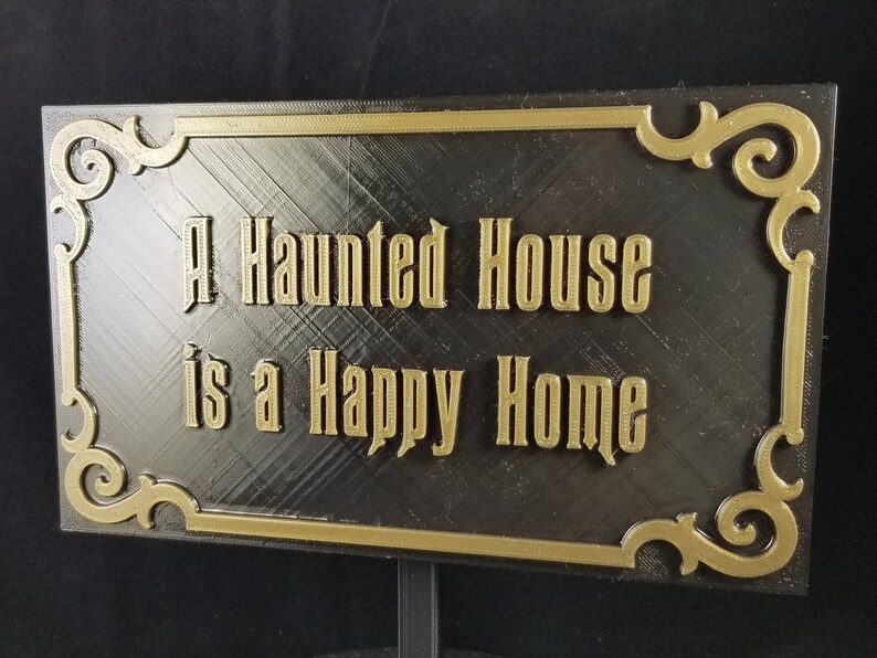 Personalized Message Haunted Mansion Inspired Prop Sign / Plaque ...