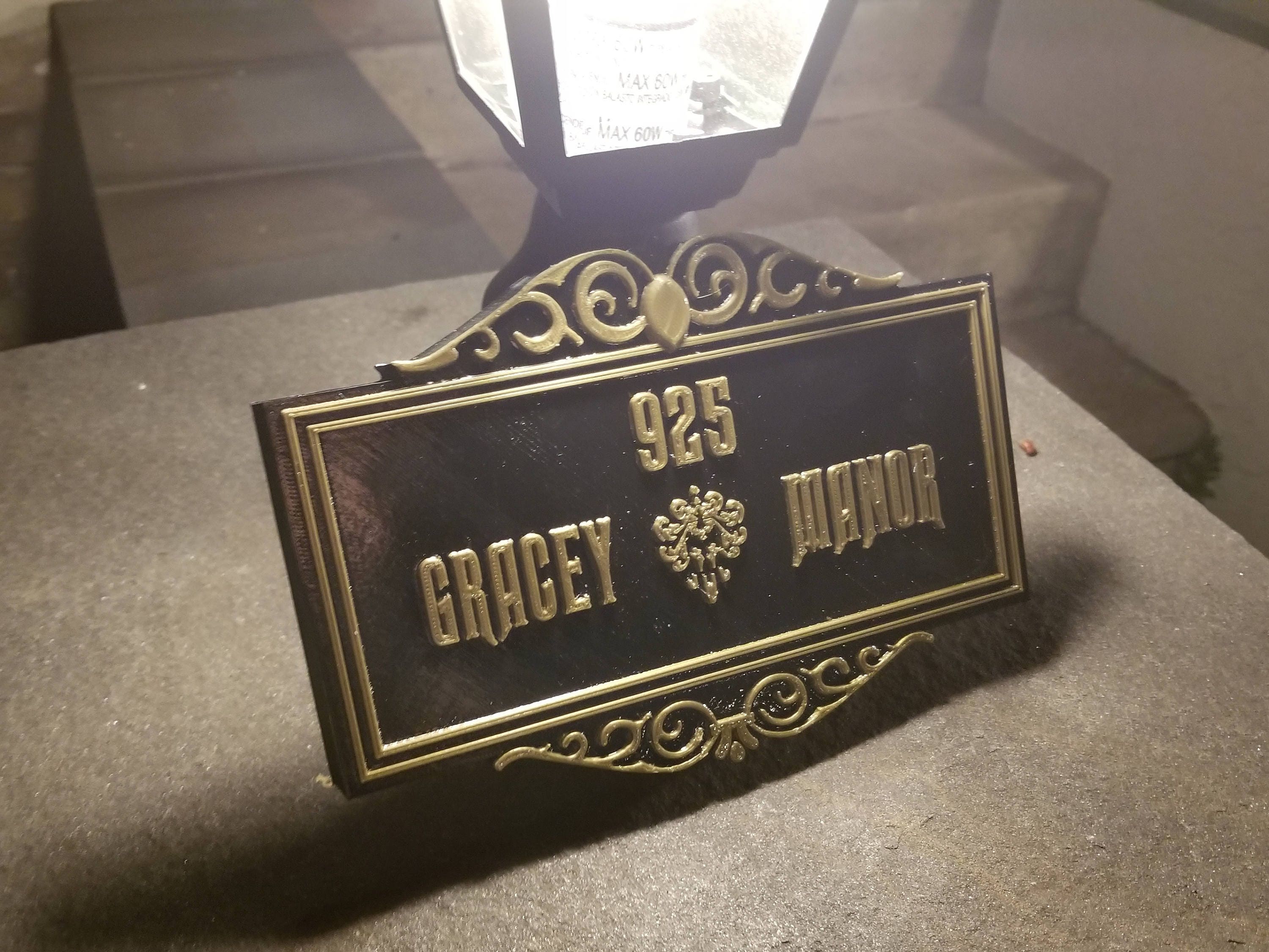 Personalized Haunted Mansion Inspired Address Sign Prop / | Etsy