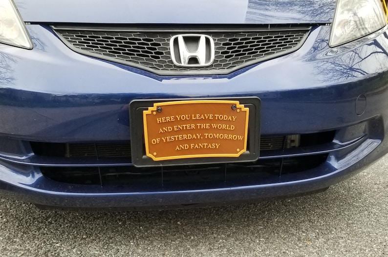 Main Street Entranceway Welcome Plaque DL Inspired License - Etsy