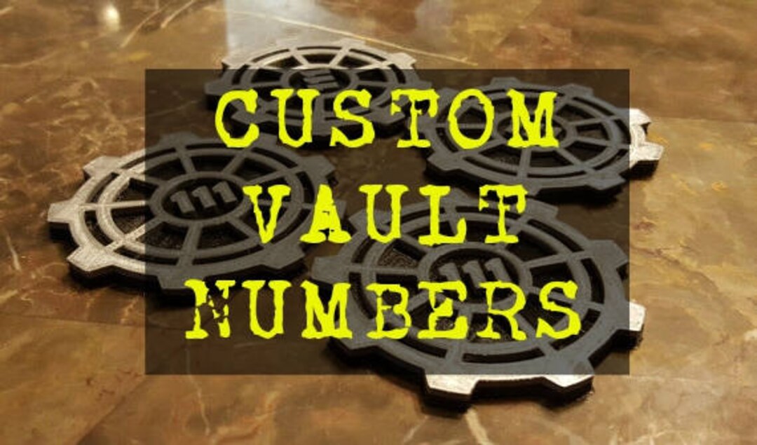 Vault Door Themed Coaster Set - CUSTOM VAULT NUMBERS - Set of 4 - Etsy