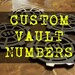 Vault Door Themed Coaster Set - CUSTOM VAULT NUMBERS - Set of 4 - Etsy