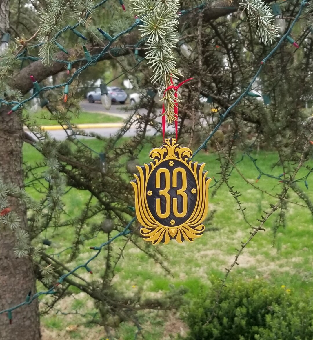 Club 33 Plaque DW Inspired Sign Christmas Ornament ( Disney / Park Prop ...