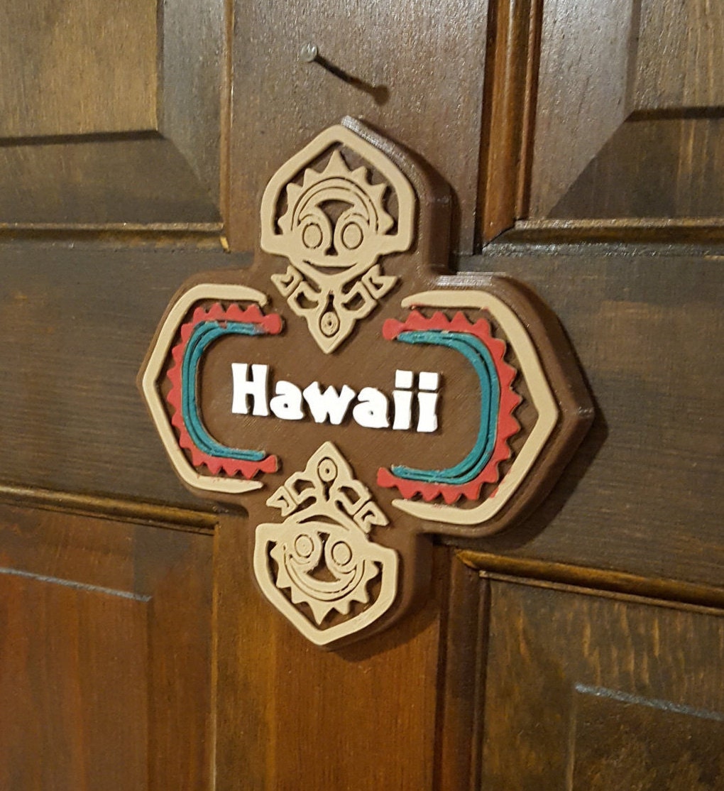 Polynesian Themed Sign - Custom / Personalized Lettering Available! - Etsy