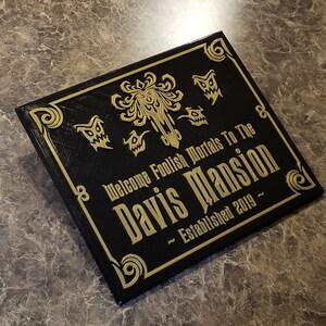 Personalized Haunted Mansion Inspired Home Welcome Sign / Plaque W ...