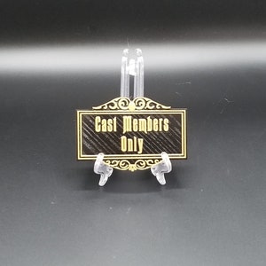 Disney Cast Members Only Sign / Plaque Inspired Magnet - Etsy