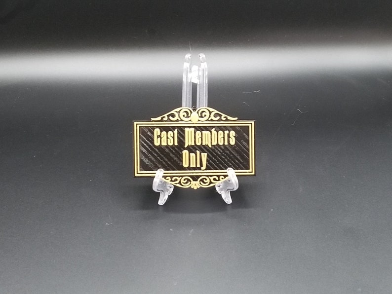 Disney Cast Members Only Sign / Plaque Inspired Magnet - Etsy