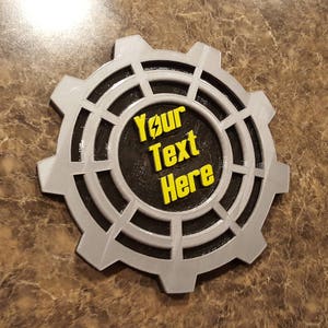 Personalized Vault Door Themed Plaque / Sign Custom Wording wall / Home ...