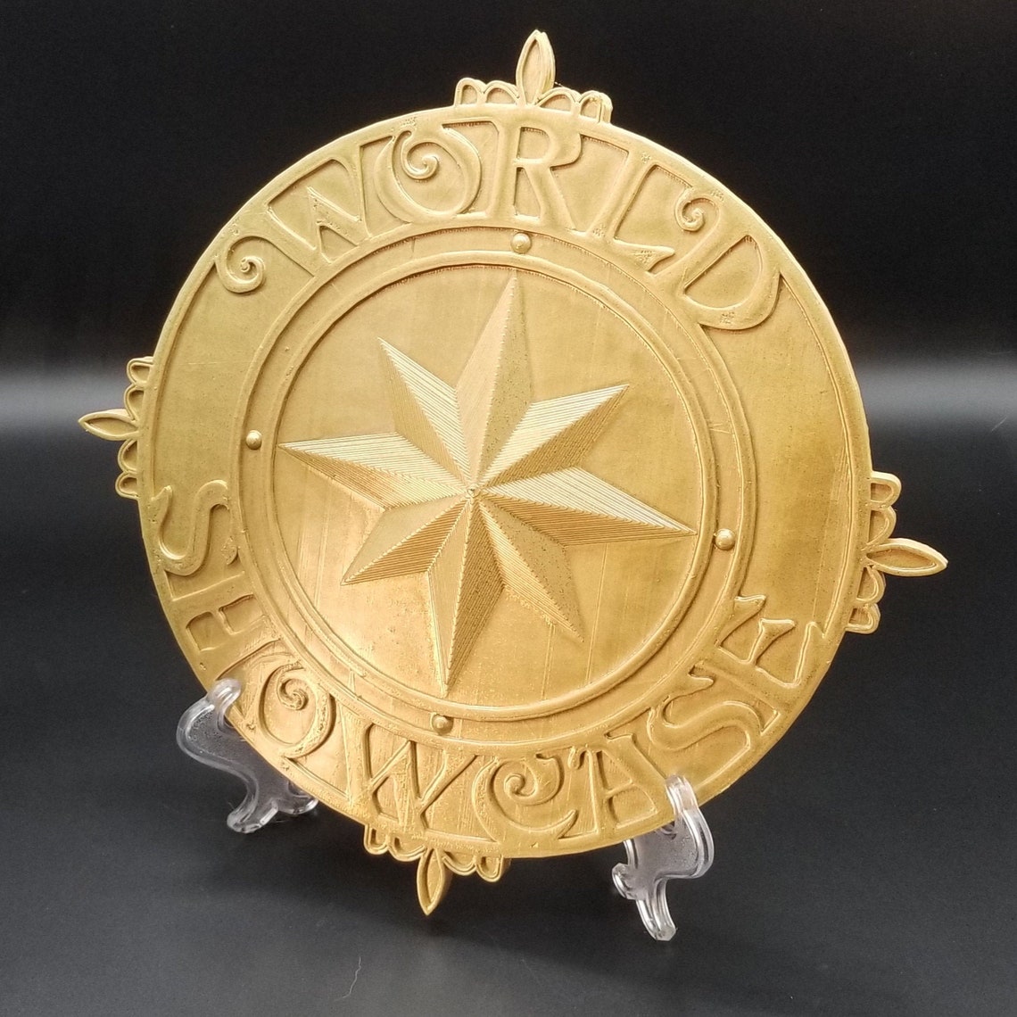 World Showcase Medallion Inspired Sign / Plaque Prop Replica | Etsy