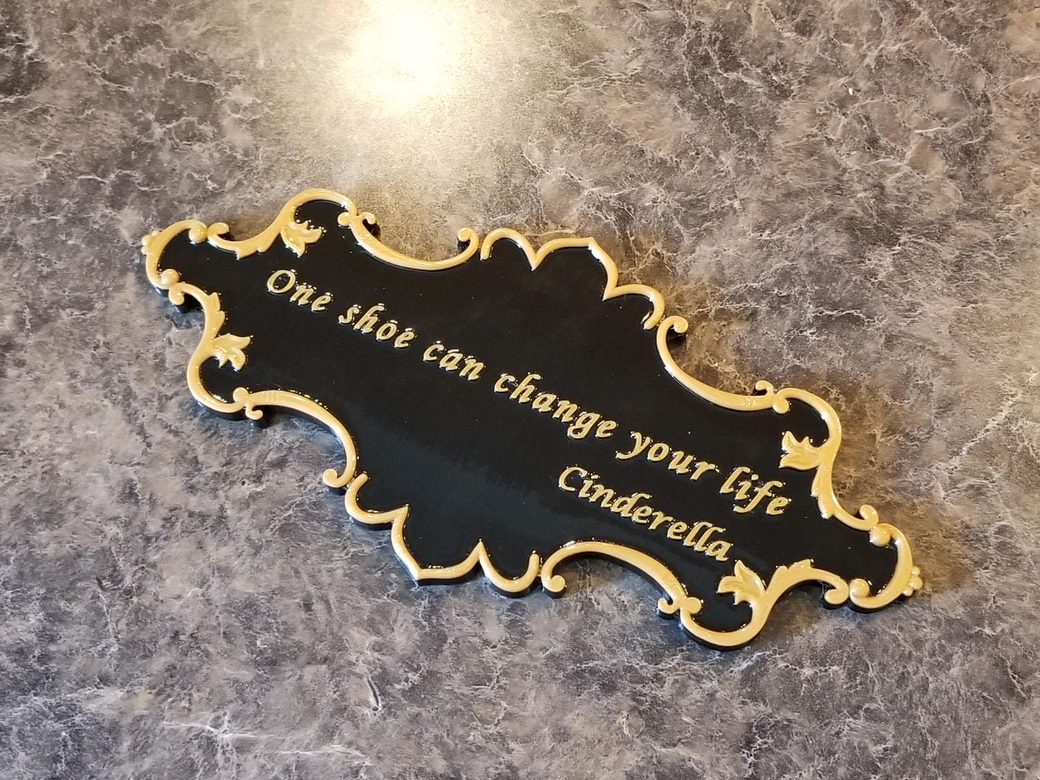 Cinderella One Shoe Can Change Your Life Inspired Sign Dual - Etsy