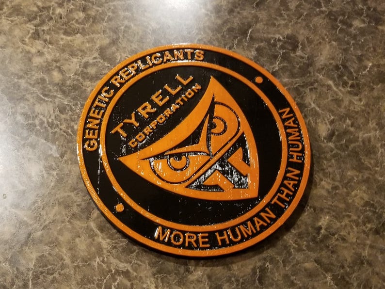 Blade Runner Tyrell Corporation Logo Inspired Plaque Prop | Etsy