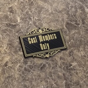 Disney Cast Members Only Sign / Plaque Inspired Magnet - Etsy