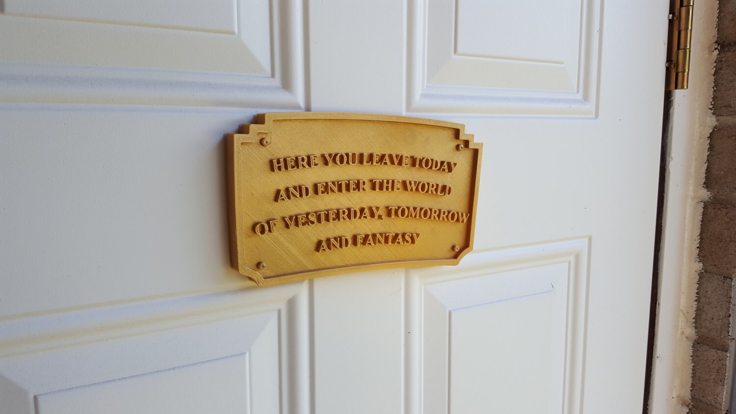 Main Street Entranceway Welcome Plaque DL Inspired Sign - Gold Shade ...