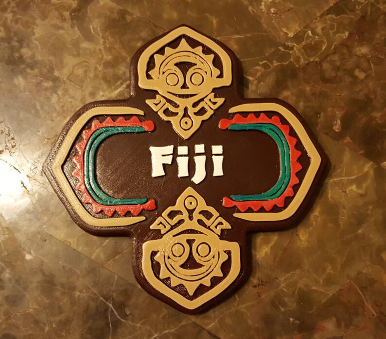 Polynesian Themed Fiji Longhouse Tiki Sign / Plaque | Etsy