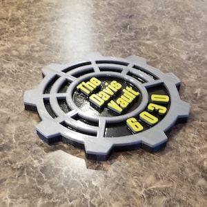 Personalized Fallout Vault Door Inspired Address Plaque / Sign - Custom ...