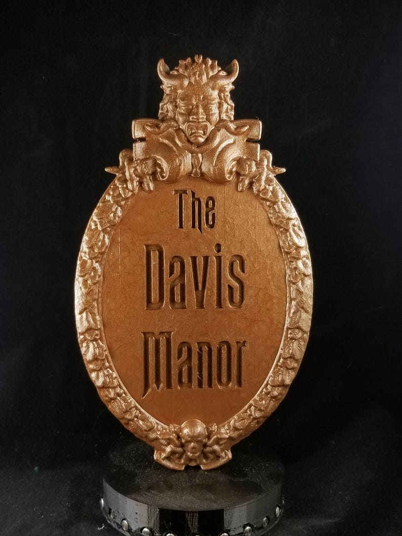 Personalized Haunted Mansion Inspired Prop Sign / Plaque Replica ...