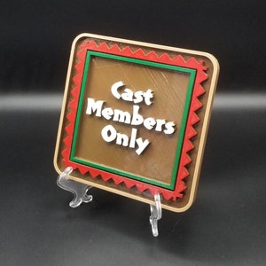 Disney Polynesian Resort Themed Cast Members Only Sign / Plaque - Etsy