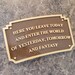 Main Street Entranceway Welcome Plaque DL Inspired Sign Dual Brown ...
