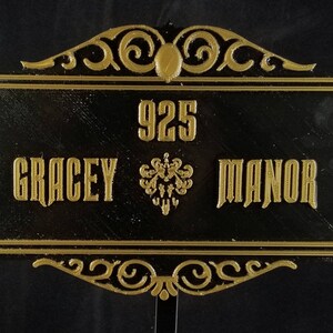 Personalized Haunted Mansion Inspired Address Sign Prop / Plaque ...