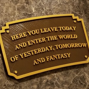 Main Street Entranceway Welcome Plaque DL Inspired Sign Dual | Etsy