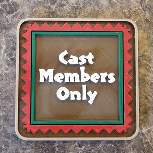 Disney Polynesian Resort Themed Cast Members Only Sign / Plaque - Etsy