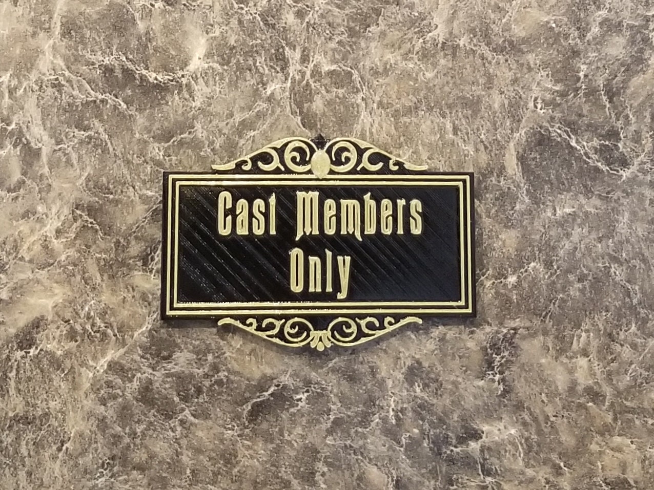Disney Cast Members Only Sign / Plaque Inspired Magnet - Etsy