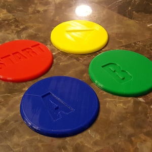 Vintage / Retro Video Game Console Button Coaster Set - Set of 4! - Etsy