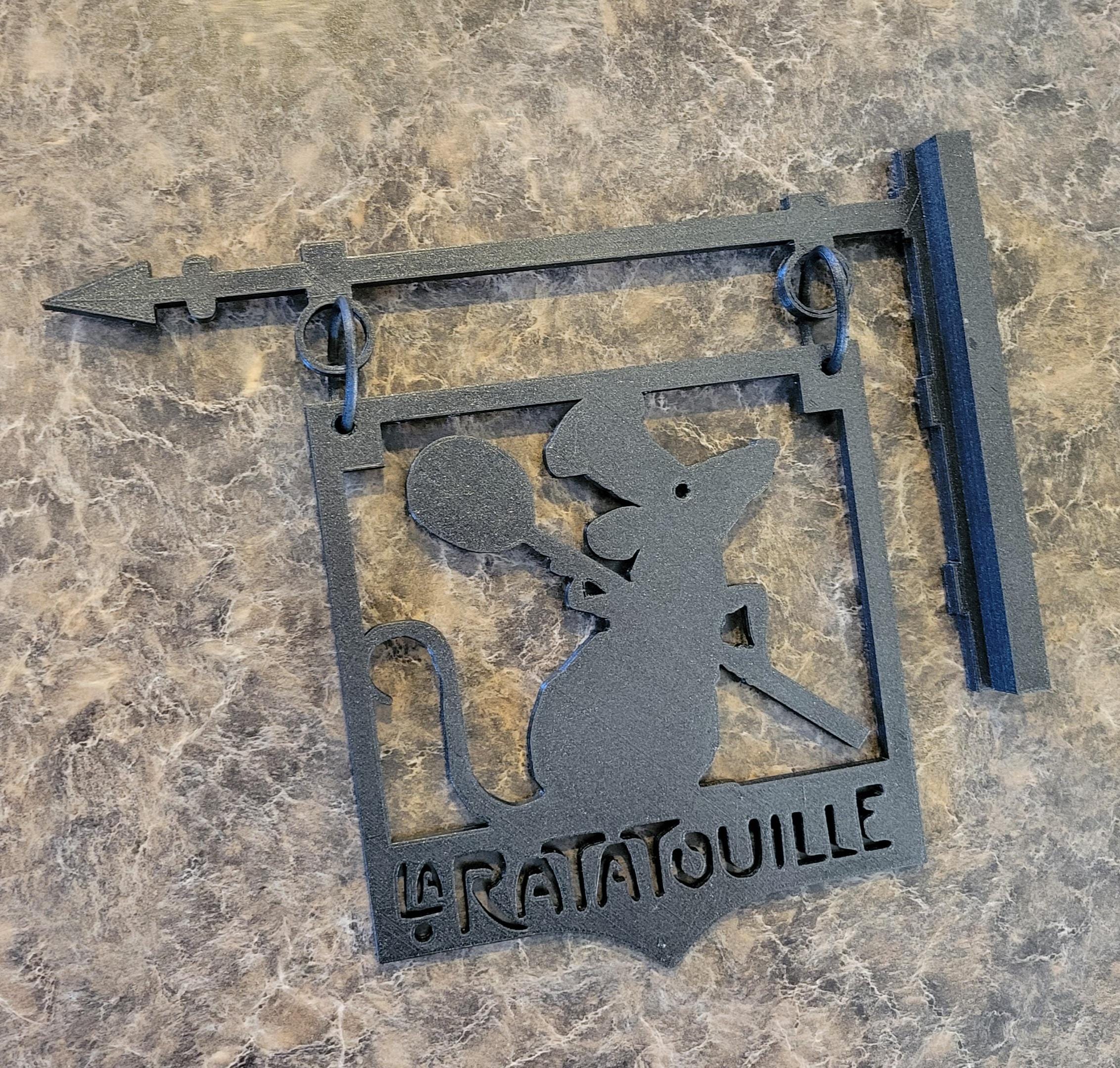 Ratatouille Kitchen Sign – Remy Wall Decor – French Bistro Sign ...