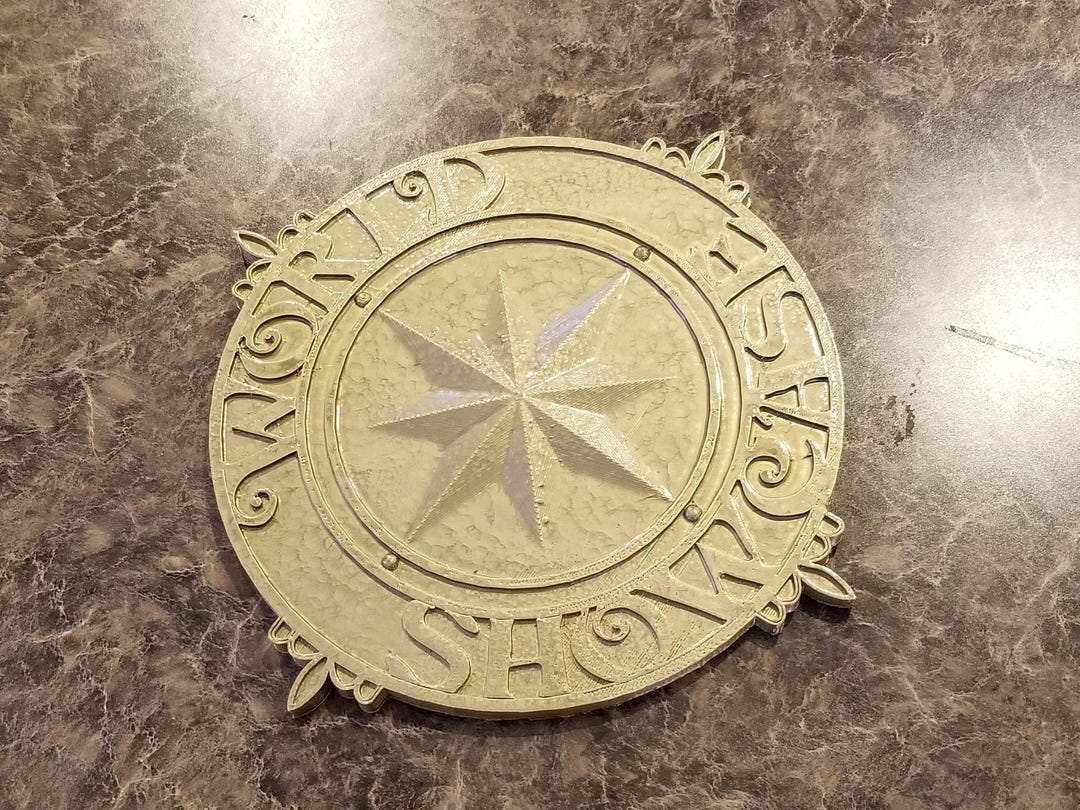 Full Scale World Showcase Medallion Inspired Sign / Plaque Prop Replica ...