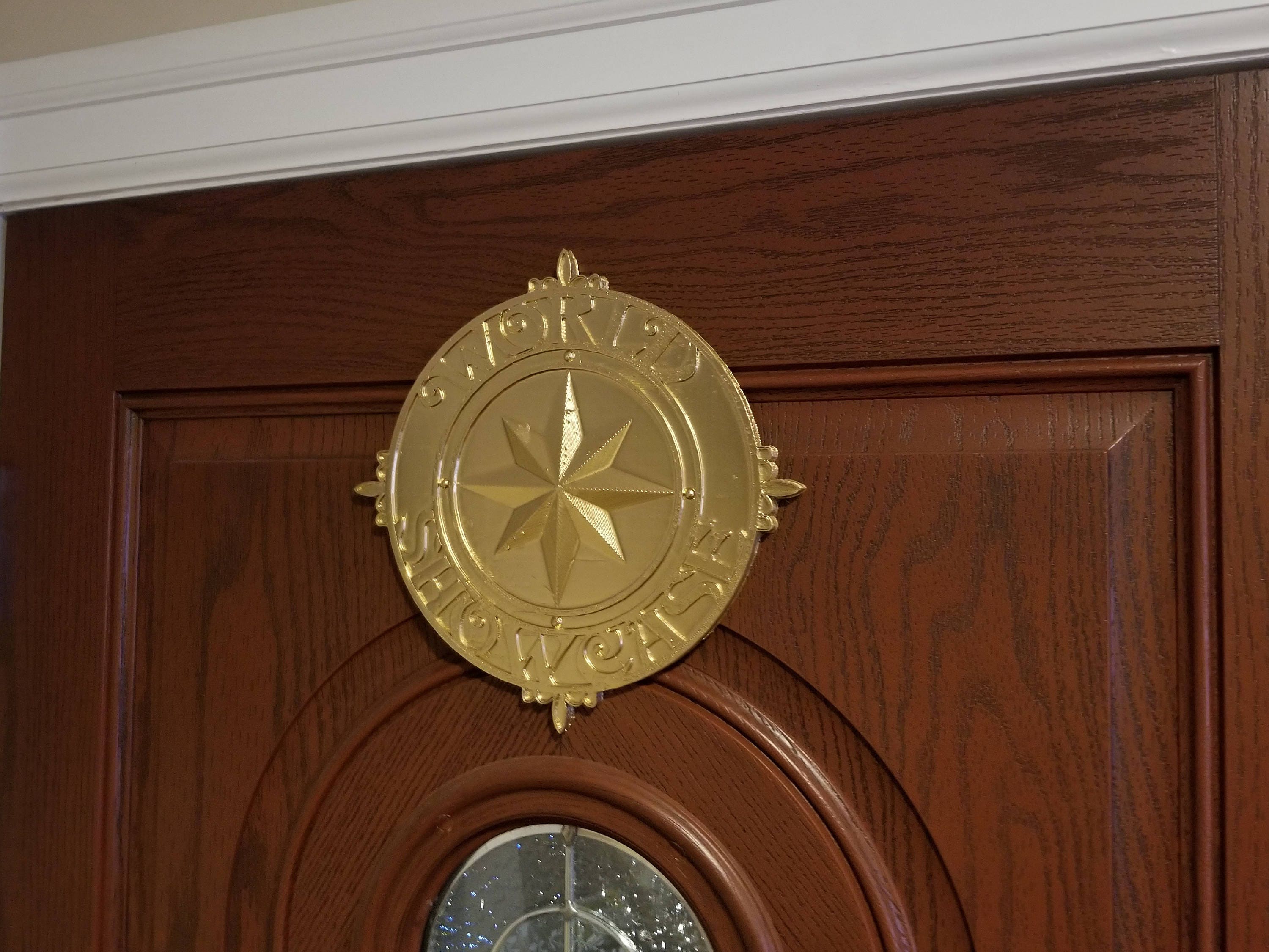 Full Scale World Showcase Medallion Inspired Sign / Plaque Prop Replica ...