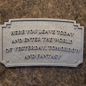 Main Street Entranceway Welcome Plaque DL Inspired Sign - Antique ...