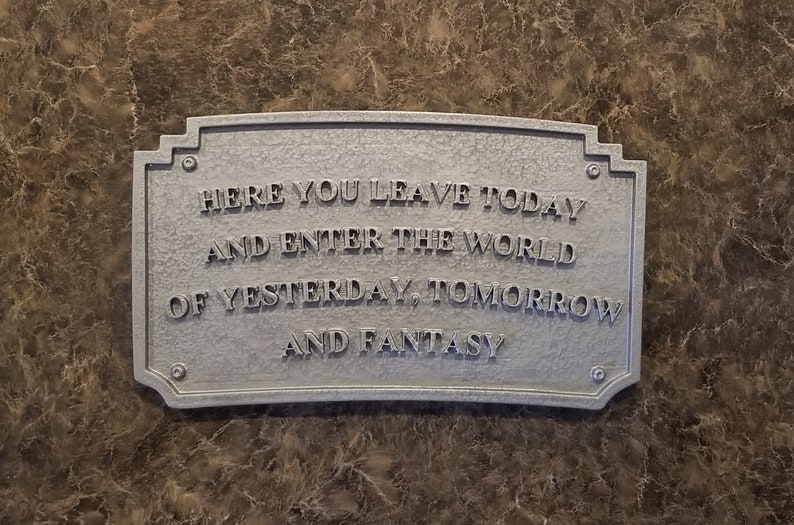 Main Street Entranceway Welcome Plaque DL Inspired Sign - Antique ...
