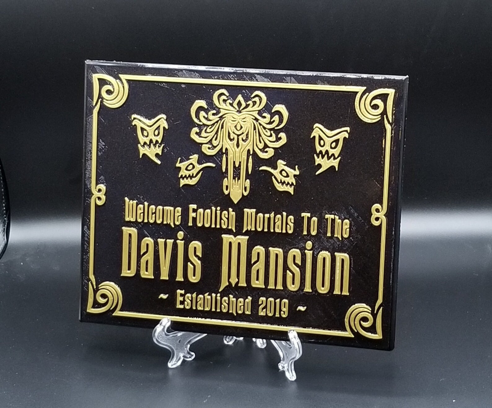 Personalized Haunted Mansion Inspired Home Welcome Sign / - Etsy