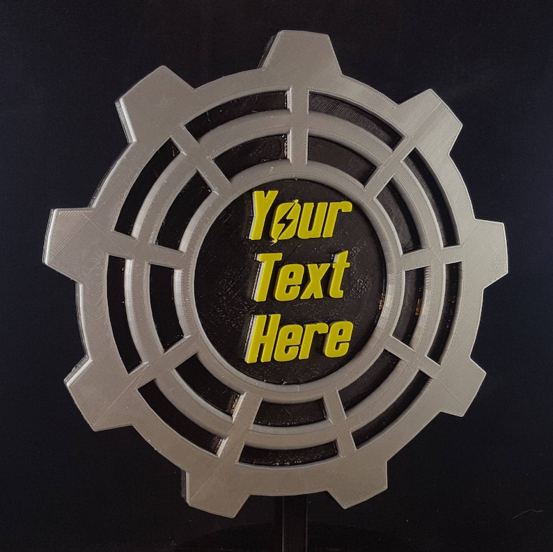 Personalized Vault Door Themed Plaque / Sign - Custom Wording (wall ...