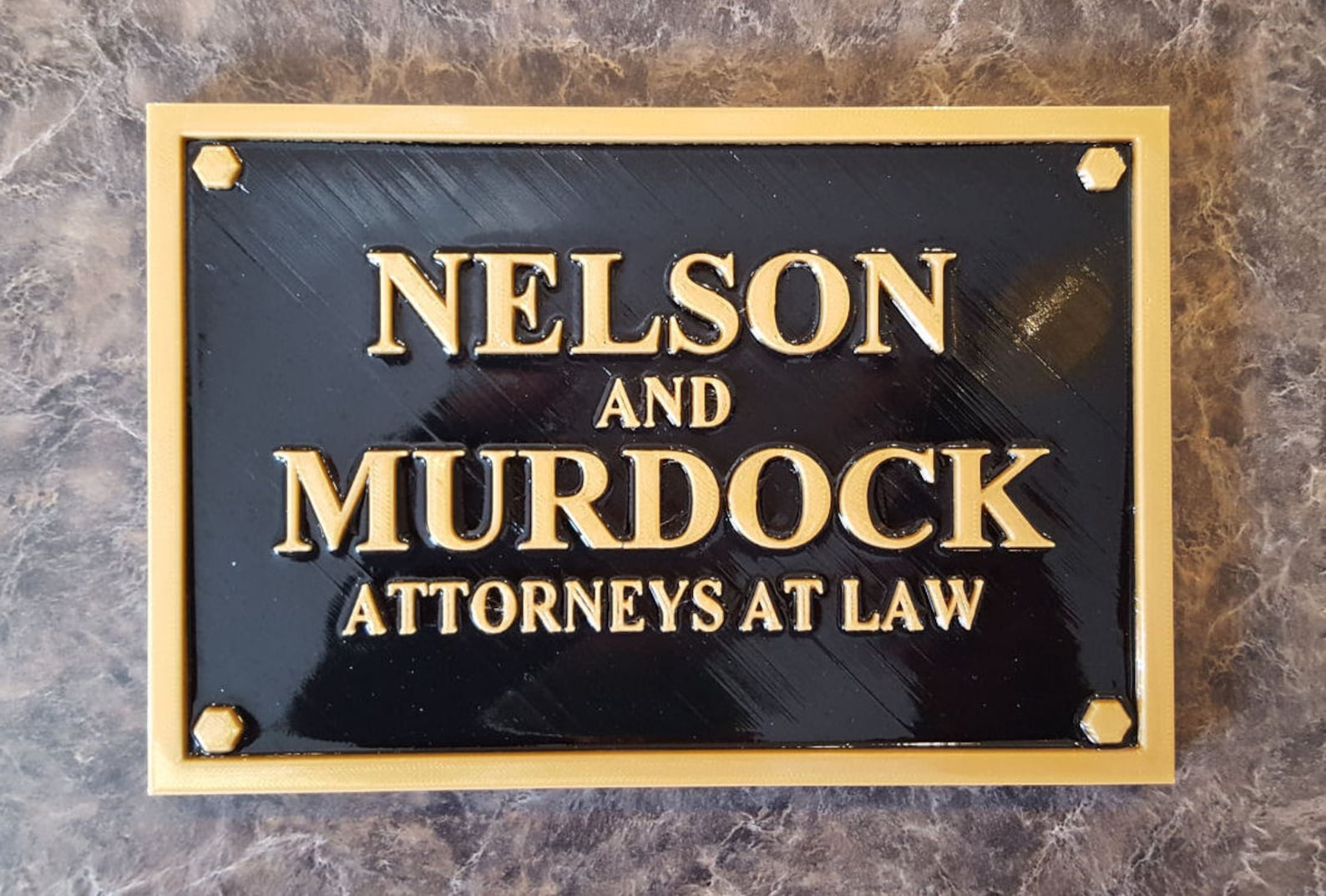 Daredevil Inspired Nelson and Murdock Attorney Sign / Plaque | Etsy