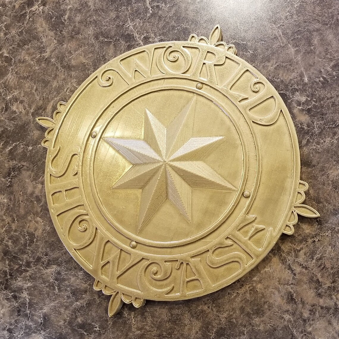 World Showcase Medallion Inspired Sign / Plaque Prop Replica | Etsy