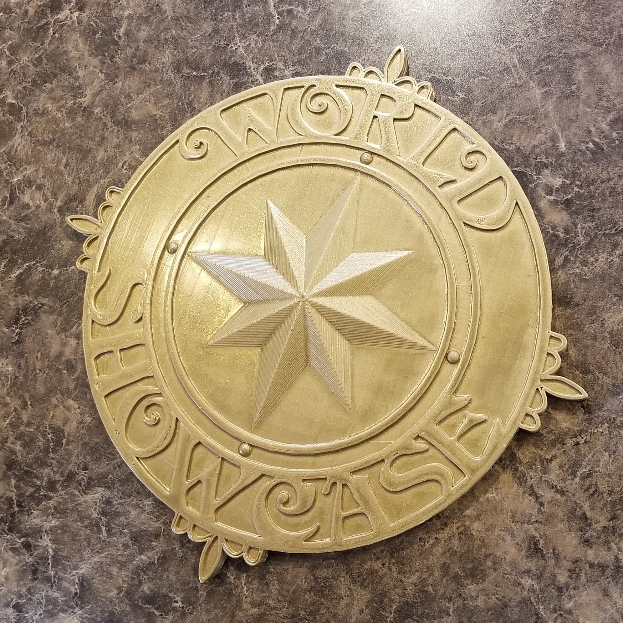World Showcase Medallion Inspired Sign / Plaque Prop Replica ( Disney ...