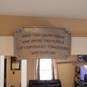 Main Street Entranceway Welcome Plaque DL Inspired Sign - Antique ...