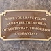Main Street Entranceway Welcome Plaque DL Inspired Sign Dual Brown ...