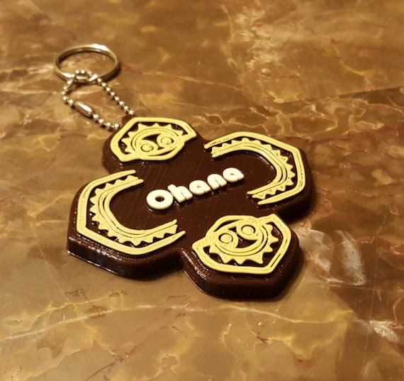 Polynesian Themed Ohana Keychain - Etsy