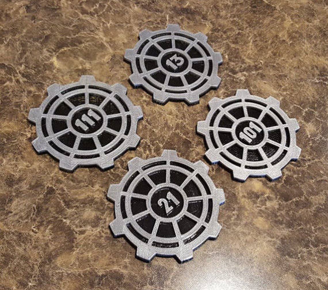 Vault Door Themed Coaster Set CUSTOM VAULT NUMBERS Set of - Etsy