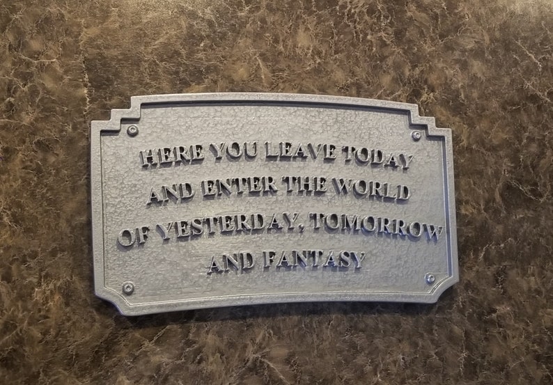 Main Street Entranceway Welcome Plaque DL Inspired Sign - Antique ...