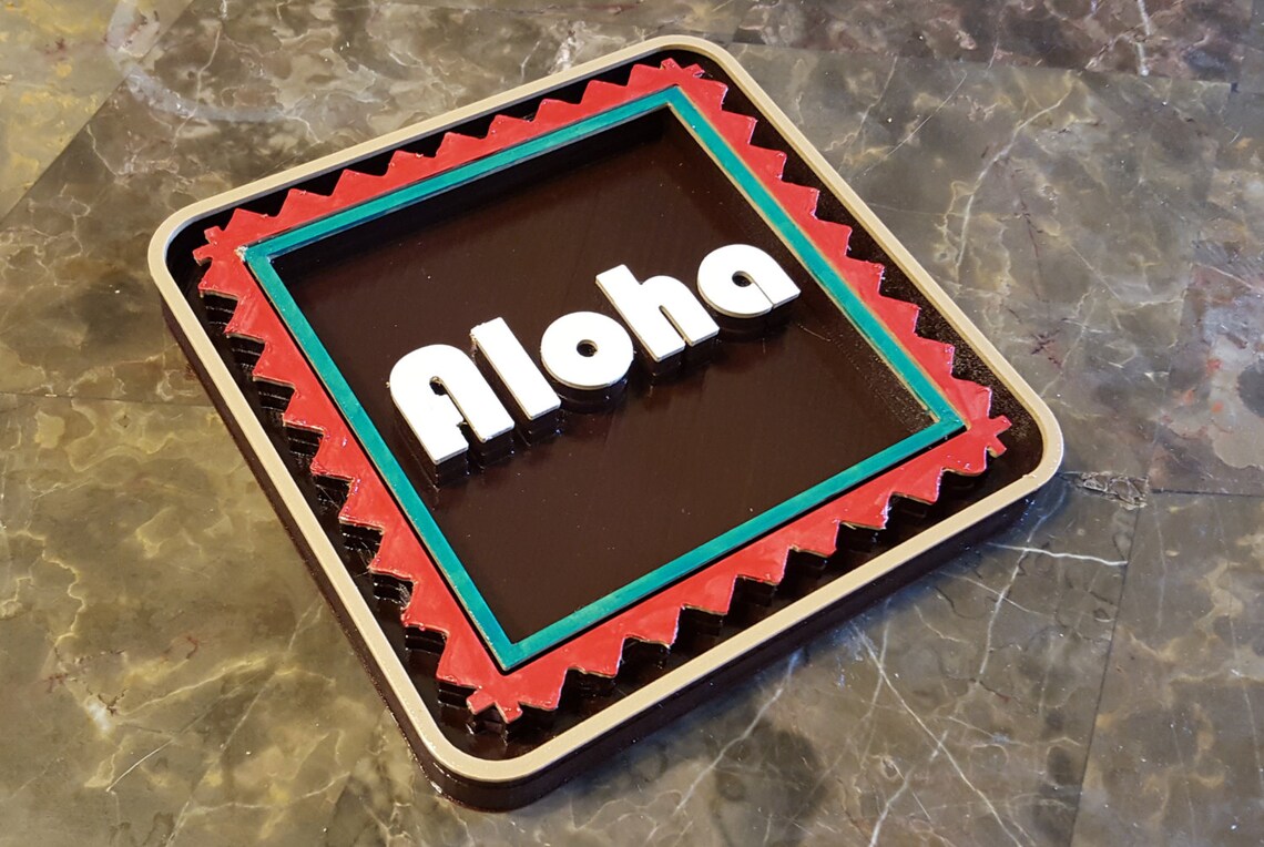 Polynesian Themed Aloha Sign / Plaque | Etsy