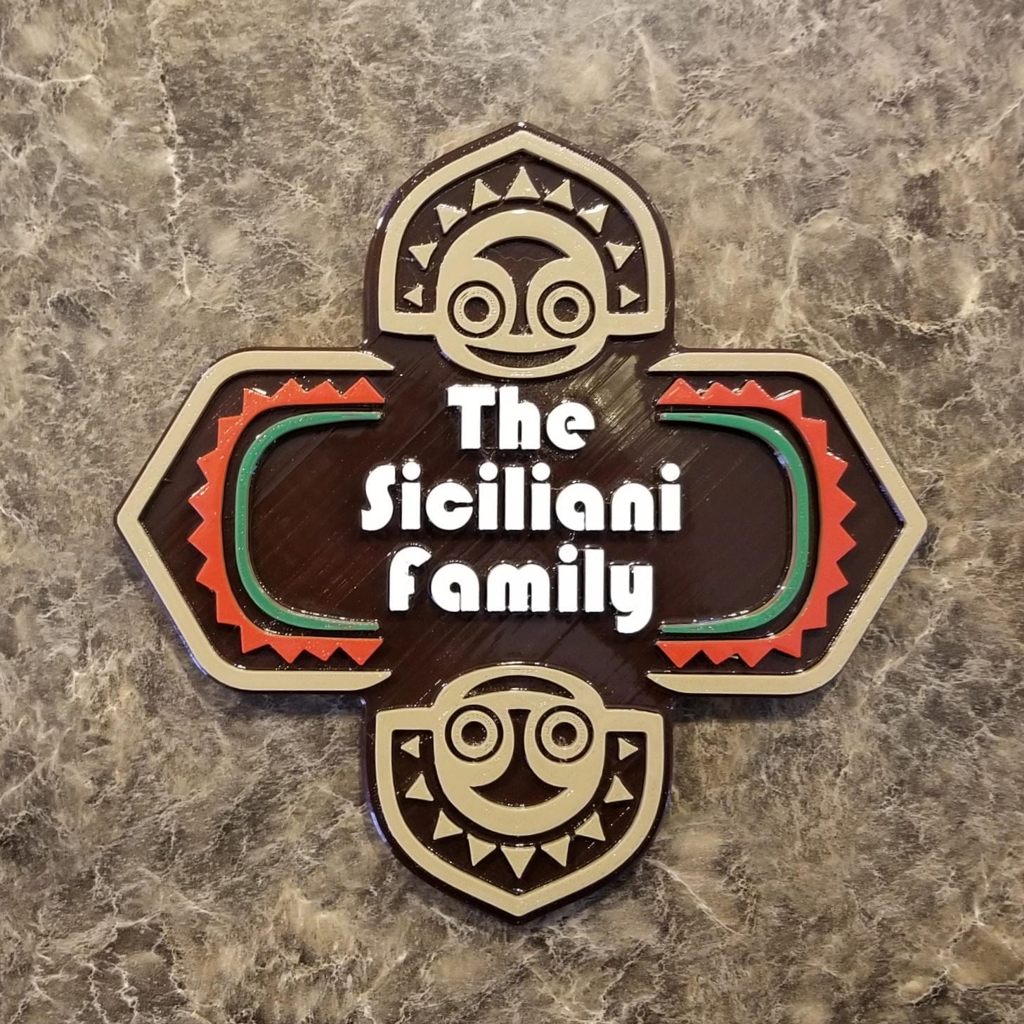 Personalized Polynesian Ohana Themed Family Last Name Sign / | Etsy