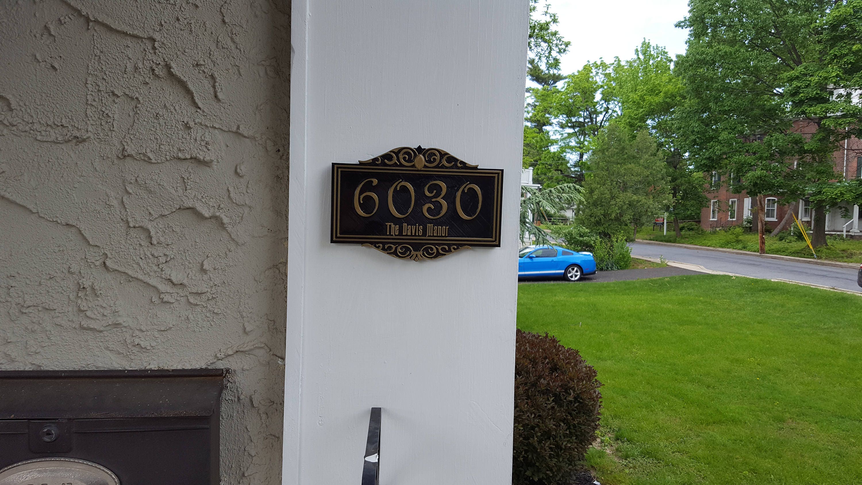 Personalized Haunted Mansion Themed Address Plaque W/ Family Name ...