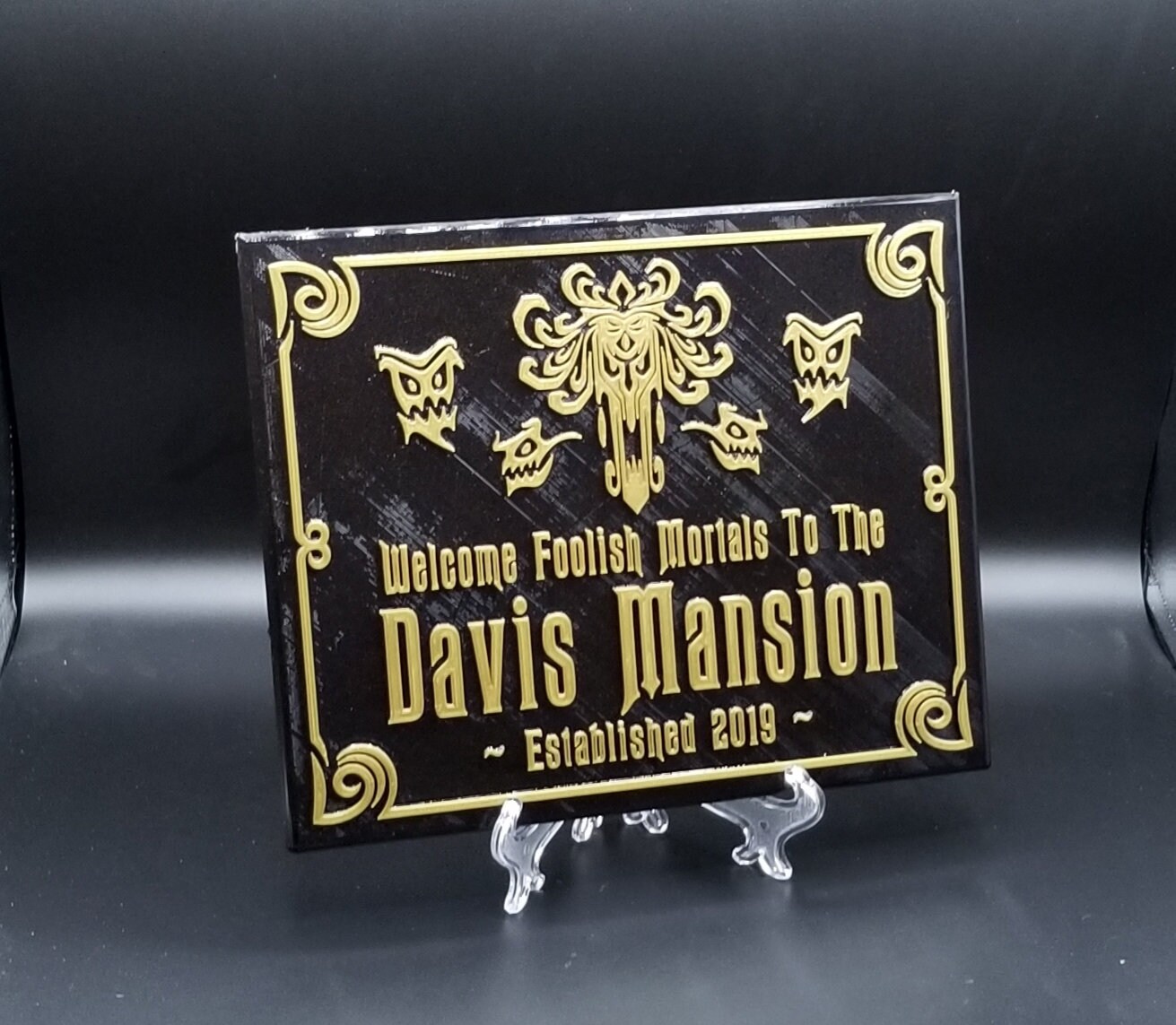 Personalized Haunted Mansion Inspired Home Welcome Sign / Plaque W ...