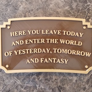 XL 10" Main Street Entranceway Welcome Plaque DL Inspired Sign - Dual ...