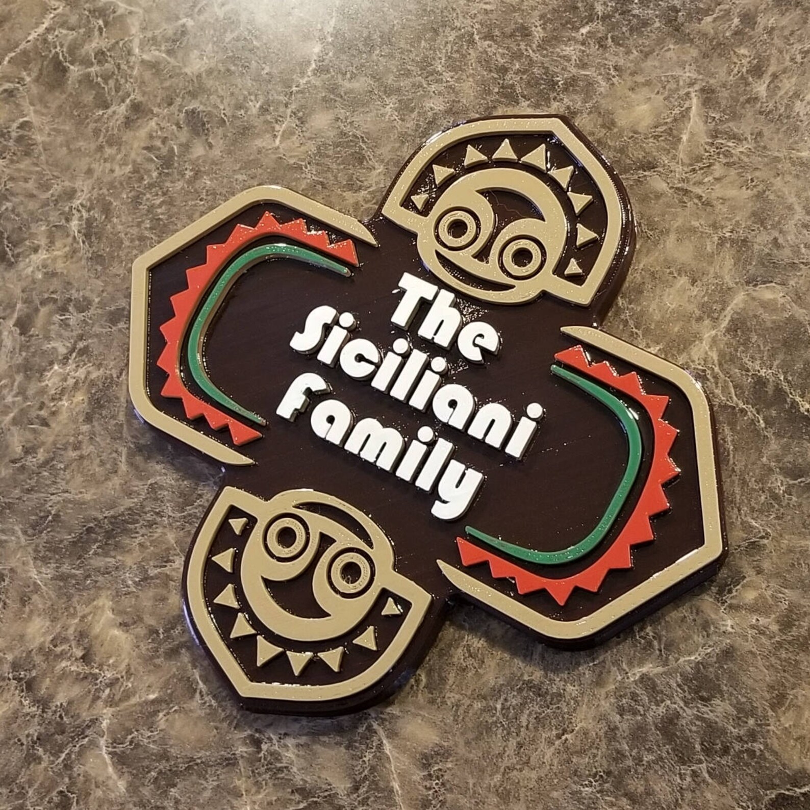 Personalized Polynesian Ohana Themed Family Last Name Sign / | Etsy